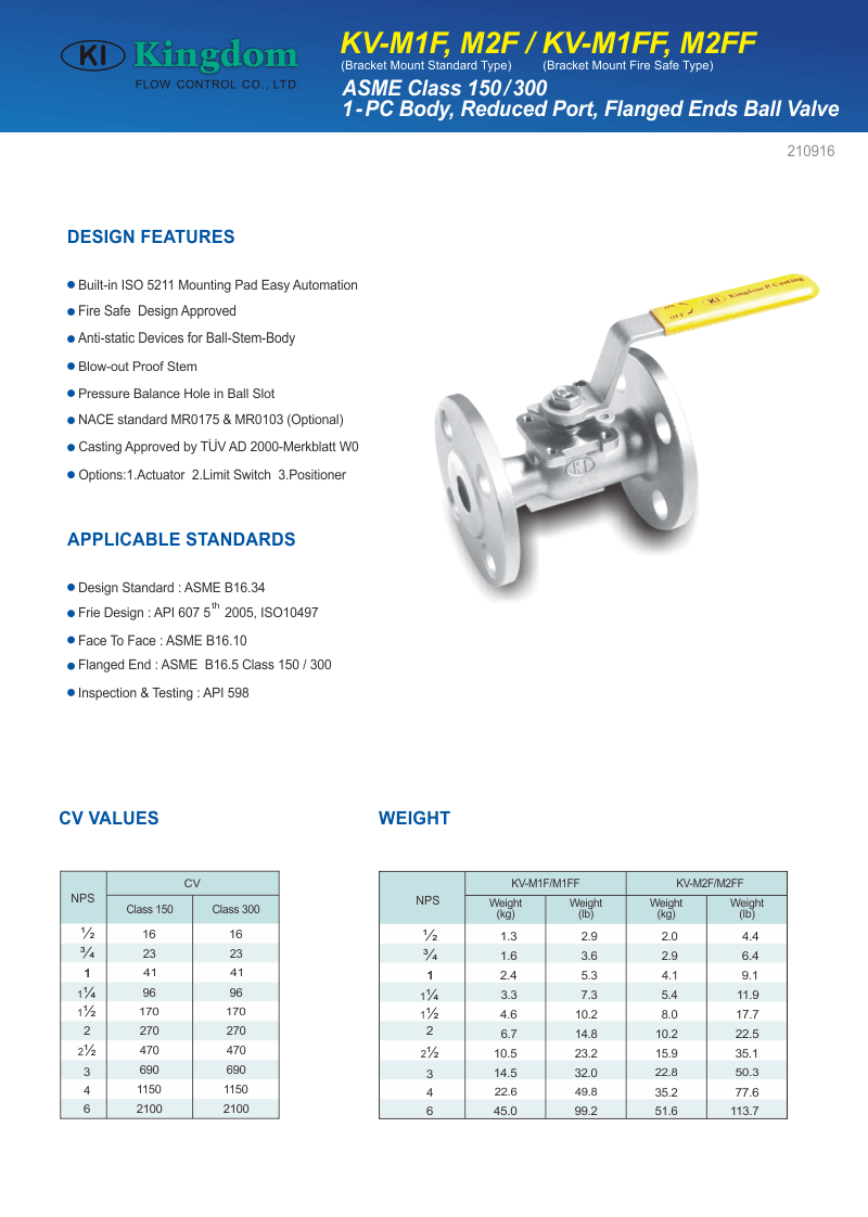 1 PC Ball Valve